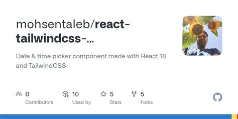 Github Mohsentalebreact Tailwindcss Datetimepicker Date And Time Picker Component Made With