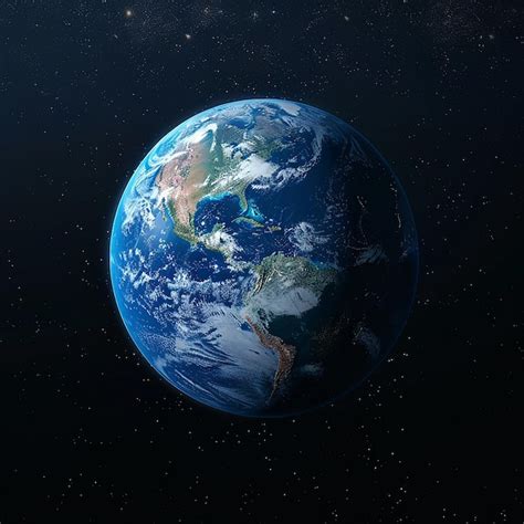 Premium Photo 3d Rendered Satellite View Of Planet Earth High