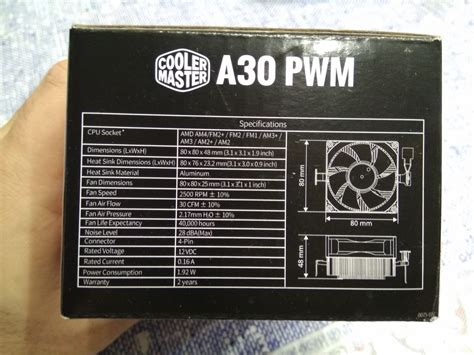 Купить кулер для процессора Cooler Master RH-A30-25PK-R1 65W в интернет ...