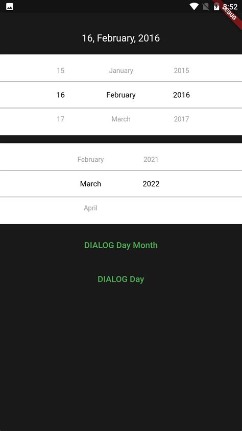 Row Date Picker Dart API Docs