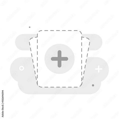 Drag And Drop Add Document File Button Concept Illustration Flat