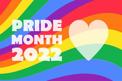 프라이드 월 2022 수평 배너 템플릿 무지개 Lgbtq 게이 자존심 깃발 색상 줄무늬 배경 벡터 일러스트 레이 션 0명에 대한
