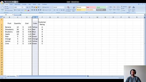 Proficient In Excel 104 Basic Workbook Formatting Youtube