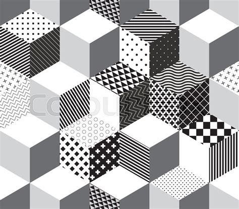 Vector 3d Cubes Pattern Illustration Background And Backdrop Stock Vector Cube Pattern