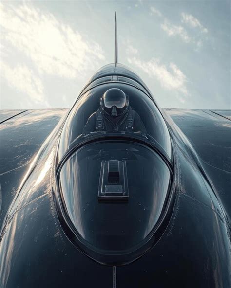 Fighter Jet Cockpit Closeup Premium Ai Generated Image