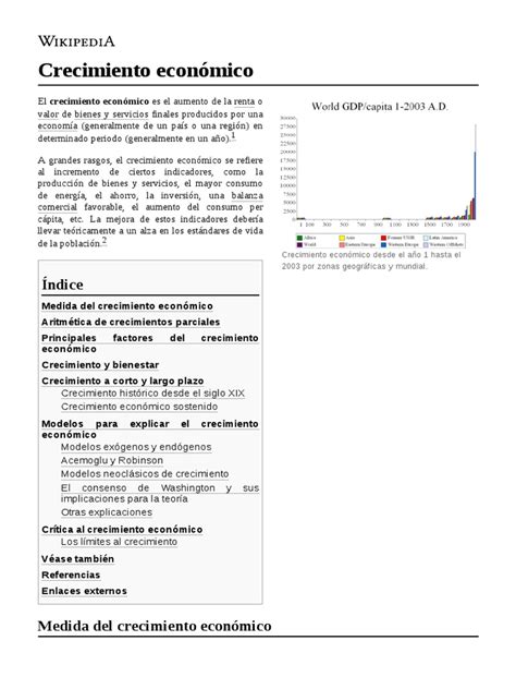 Crecimiento Económico Pdf Crecimiento Económico Macroeconómica