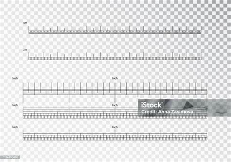 인치 및 메트릭 눈금자입니다 센티미터 및 인치 측정 단위 Cm 메트릭 표시기 측정 크기 표시 눈금자 도구의 정밀 측정 센티미터 아이콘 도구 고립 된 벡터입니다 가득 찬에