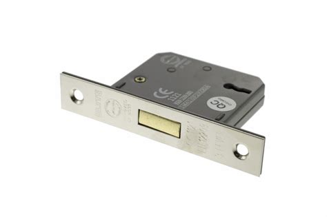 Atlantic 3 Lever Key Deadlock Ce 3″ Polished Nickel Doorphoria