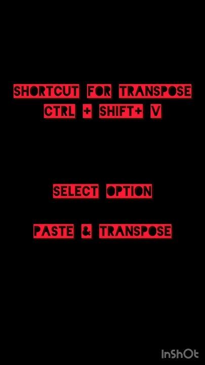 Vertical Horizontal Transpose Excelformula Exceltips Exceltutorial Exceltricks Excel