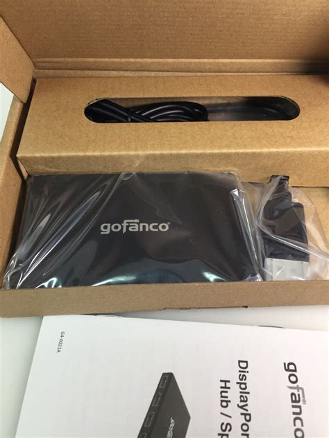 Gofanco New 4 Port Display Port1 2 To Multi Stream Transport Mst Hub 1x4 Tv And Video Accessories