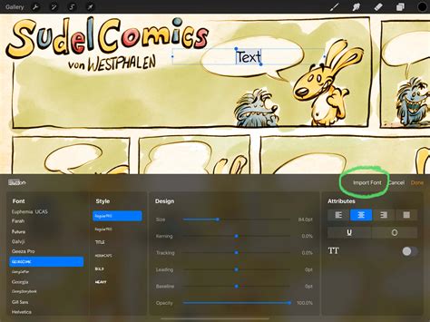 Tutorial Georg S Comic Fonts How To Import Custom Fonts Into Procreate GeorgBrush Club