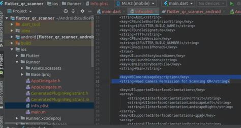 qr code scanner in flutter with example qrscan flutter package