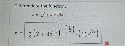 Solved Differentiate The