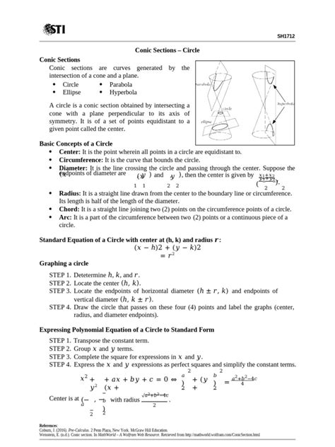 01 circle done pdf circle euclidean plane geometry