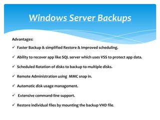 Backup Restore In Windows PPTX