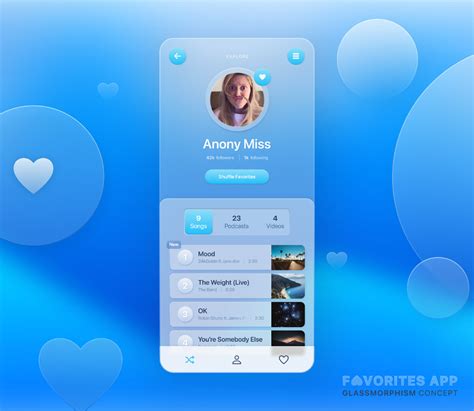Glassmorphism App Concept App Concept Chat App
