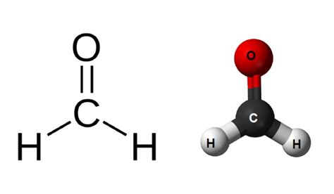 Formaldehyde Formula Chemical And Structural Formula Of Methanal