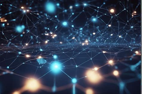 Premium Ai Image Cyber Big Data Flow Blockchain Data Fields Network