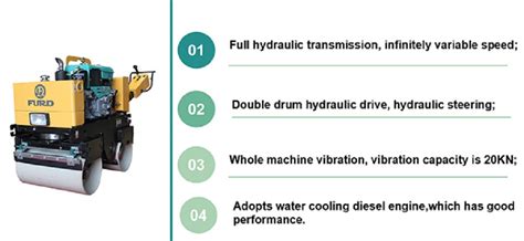 Hydraulic Vibrating Tandem Road Roller High Quality Hydraulic