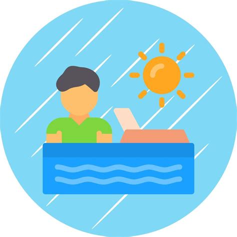 Sunbathing Vector Icon Design 20900225 Vector Art At Vecteezy