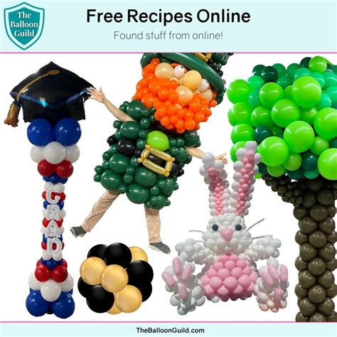 Recipes The Balloon Guild