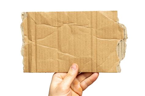 복사 공간과 손에 종이 시트에 오래된 찢어진 골판지 조각 가장자리에 대한 스톡 사진 및 기타 이미지 가장자리 갈색 골진 Istock