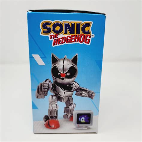 Jakks Gold Sonic The Hedgehog Mecha Sonic With 1 Up Monitor Action
