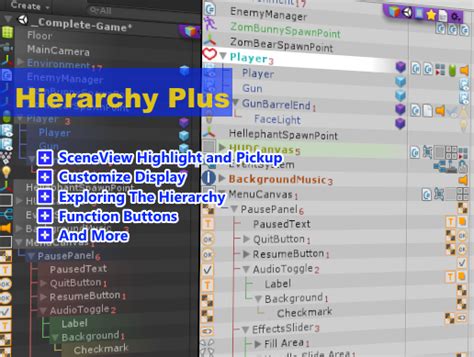 Hierarchy Plus Expands The Hierarchy Window With Many Essential