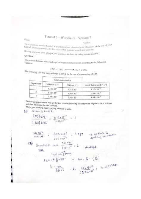 Tutorial Worksheet Version Studocu