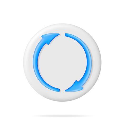 Premium Vector 3d Synchronization Icon Isolated