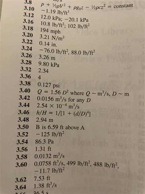 Solved 3 40 Water Flows Through The Pipe Contraction Shown