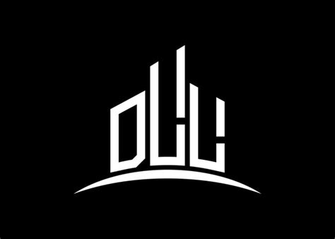 Premium Vector Letter Dll Building Vector Monogram Logo Design