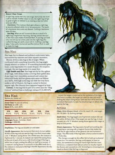 Dnd Monster Manual Witch Hag Dnd Monsters Dungeons And Dragons