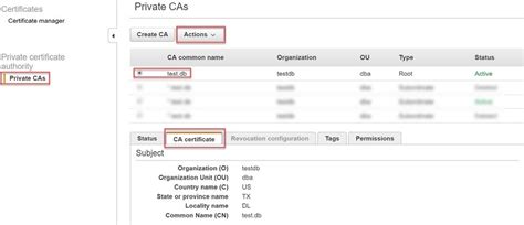 enabling ssl encrypted connections to microsoft sql server using aws certificate manager private