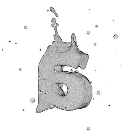 액체 문자 A 3d 모델 10 C4d 3ds Fbx Unknown Obj Free3d