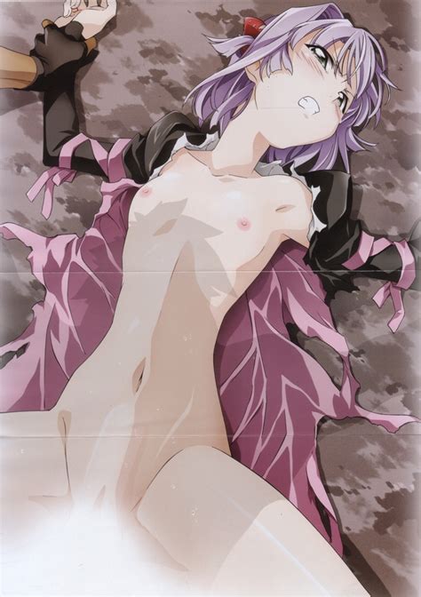 Rule 34 Flat Chest Green Eyes Jinki Kousaka Rui Nipples Purple Hair