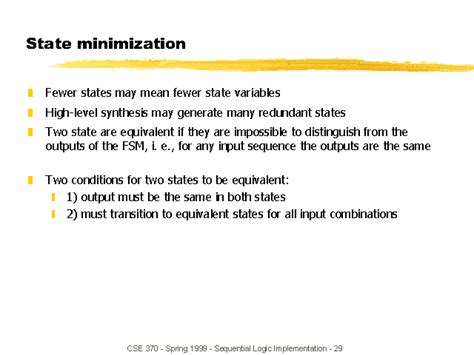 State Minimization
