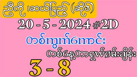 တနင်္လာနေ့ ညီကို ဆယ်ပြည့်ဆိုဒ်နဲ့ တစ်ကွက်ကောင်း ၊ရှယ်ဝမ်းချိန်း 3 8 ချိန်း 20 5 2024 Youtube