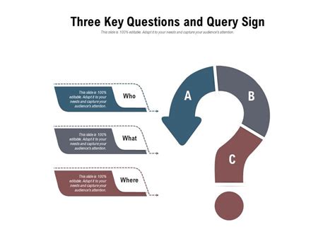 Three Key Questions And Query Sign Ppt Powerpoint Presentation