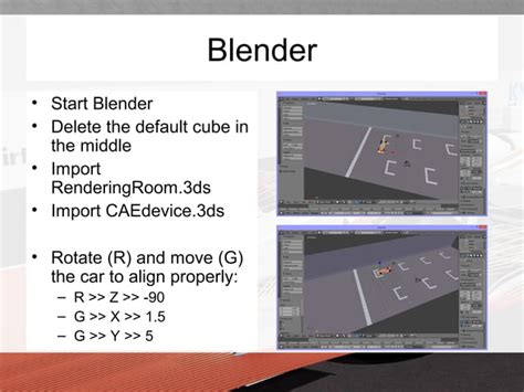 openfoam visualisation rendering using blender ppt