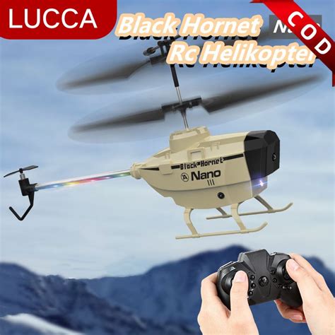Jual Mainan Helikopter Remote 2 5ch Rc Helicopter Nano Black Hornet