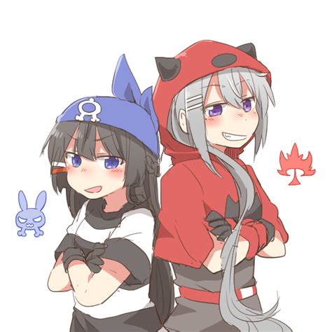 Tsukino Mito Higuchi Kaede Team Magma Grunt And Team Aqua Grunt