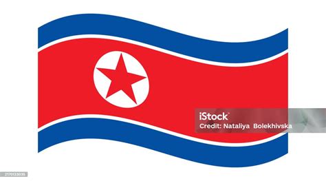 투명한 배경에 고립된 북한의 물결 모양 깃발 조선민주주의인민공화국의 국기 벡터 일러스트 레이 션 0명에 대한 스톡 벡터 아트 및 기타 이미지 Istock