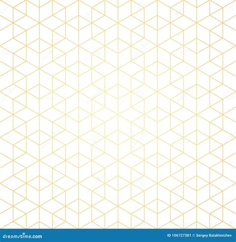 Geometric Pattern Of Intersecting Lines On A White Background Golden Gradient Abstract