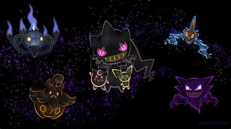 Neon Style Halloween Ghost Pokemon Wallpaper For Your Desktop Rpokemon