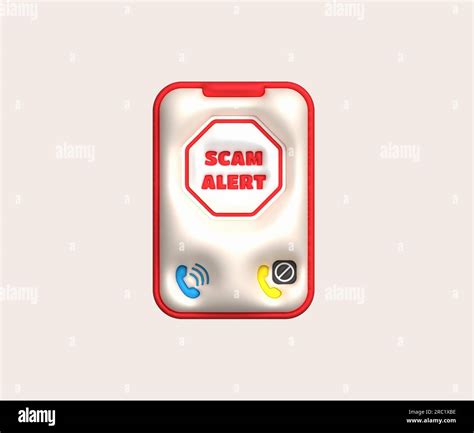 3d Illustration Alert Phone And Virus Spam Pop Up Warning Stock Vector Image And Art Alamy
