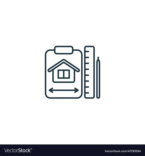 Architecture Icon Monochrome Simple Sign From Vector Image