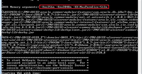 All About Oracle Database Administration Error Starting Weblogic Admin Server Could Not