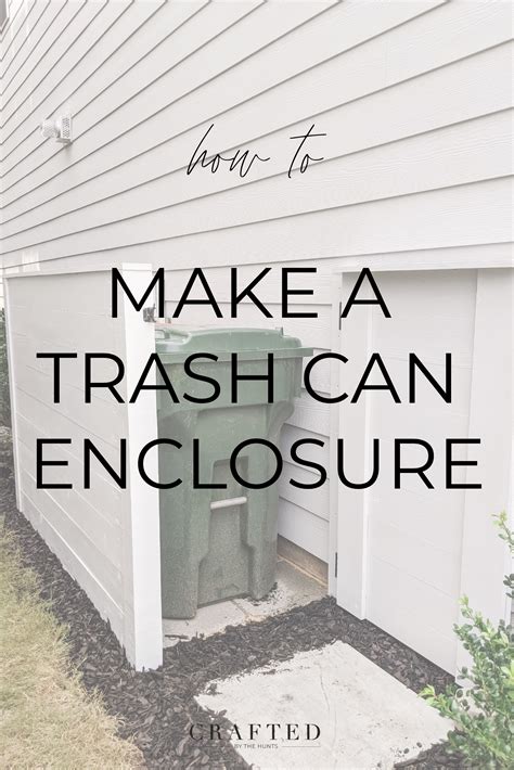 DIY Garbage Can Enclosure Hide Your Trash Cans Outdoors Pine And Poplar