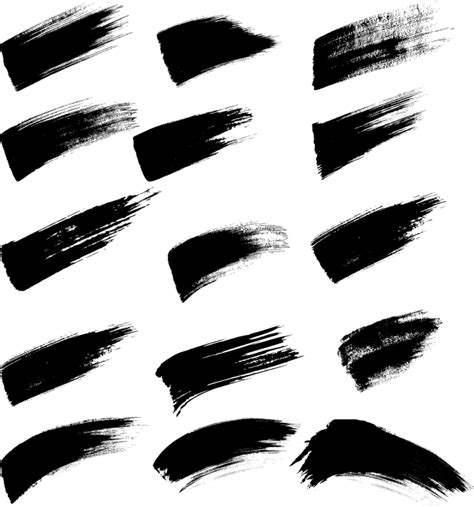 毛笔笔触png